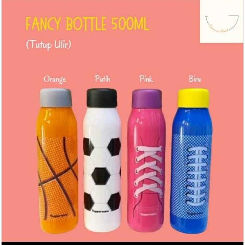 Jual Tupperware Fancy Bottle 500ml tutup ulir sporty healthy botol ...