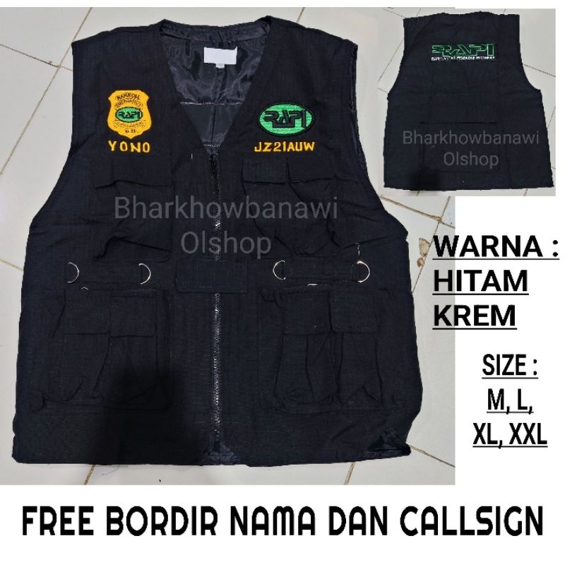 Jual ROMPI RAPI LAPANGAN VEST FREE BORDIR NAMA DAN CALLSIGN ROMPI ...