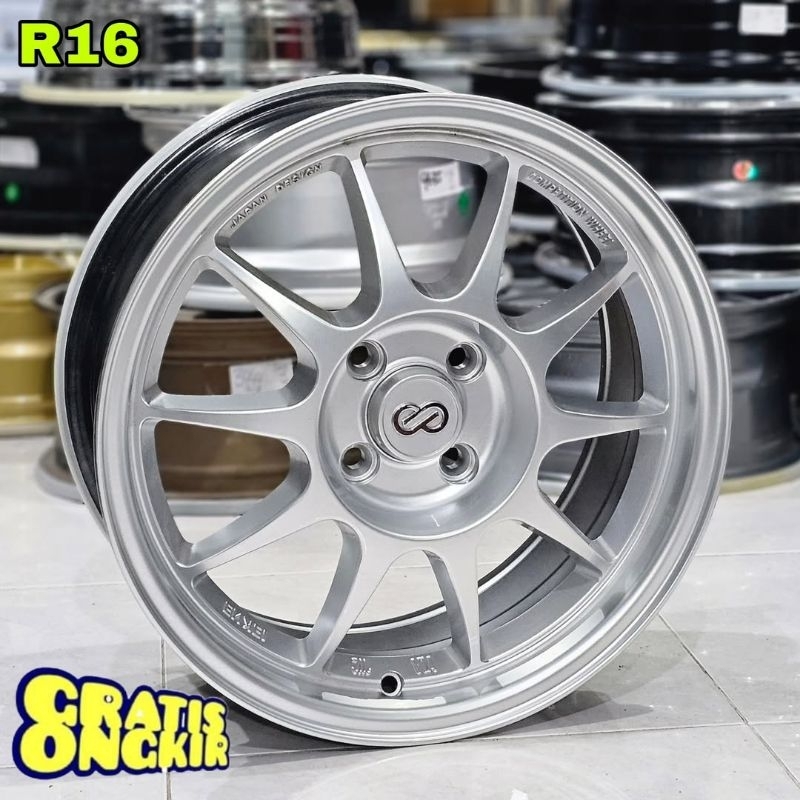 Jual velg racing mobil r16 ENKEI TARMAC PCD 4X100 LEBAR 7 velg mobil ring 16 velg mobil brio ...