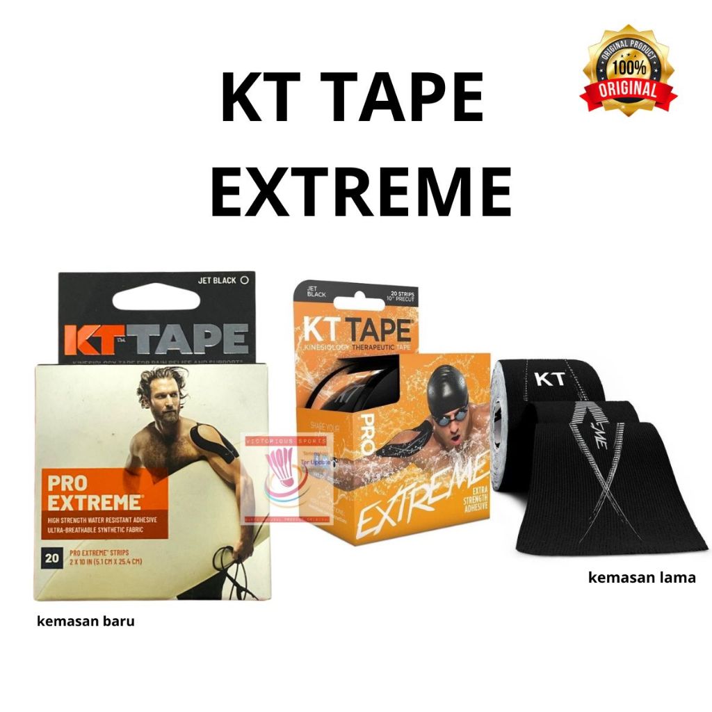 Jual KT TAPE PRO EXTREME 20 JET BLACK ORIGINAL | Shopee Indonesia