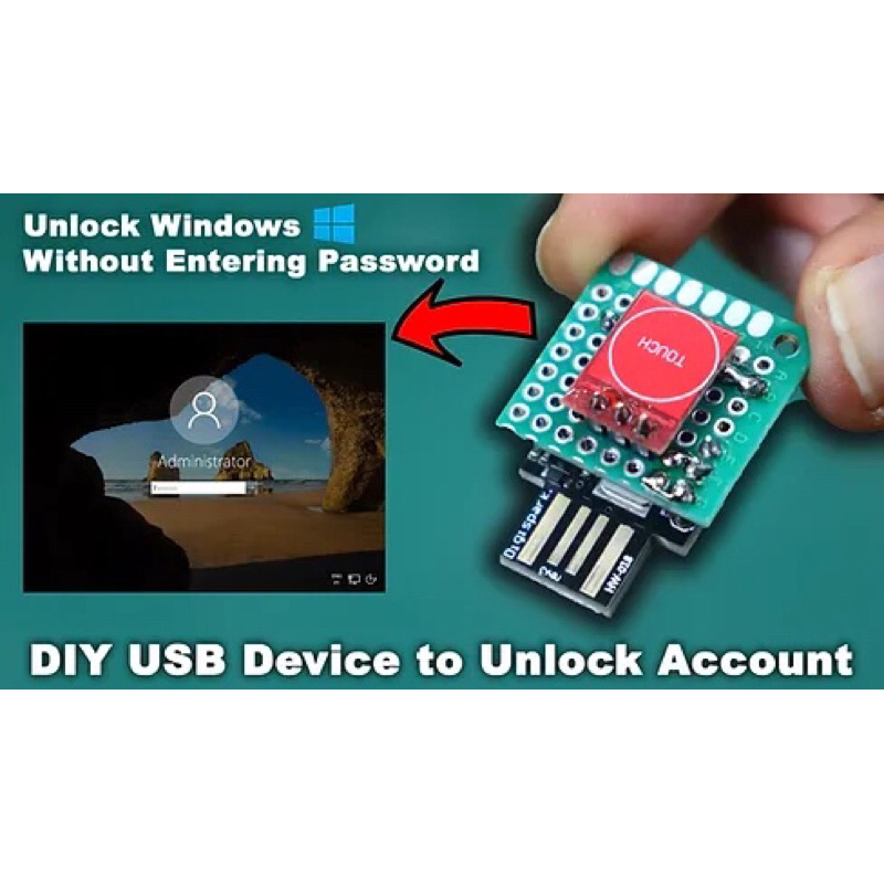 Jual [Project] DIY USB Device to Unlock your Account by Touch ATtiny85 ...