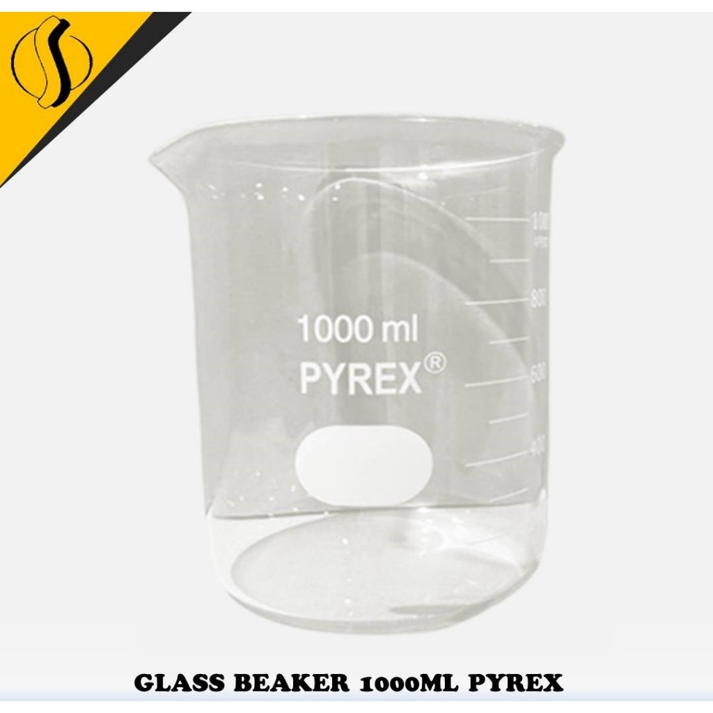 Jual GLASS BEAKER 1000ML PYREX /GELAS KIMIA 1000ML | Shopee Indonesia