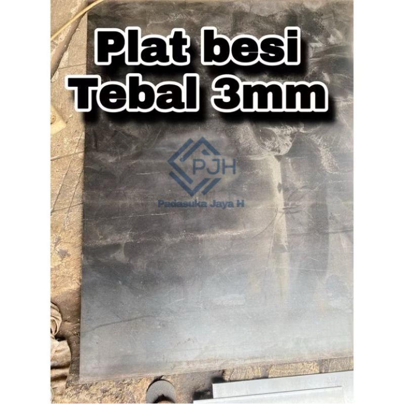 Jual Plat besi eser hitam polos, tebal 3mm. ukuran mulai 10x10cm ...