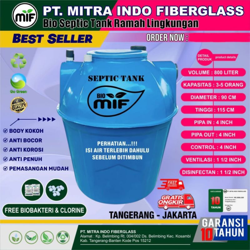 Jual Septic Tank 800 Liter,Biotech,Biotaff,Biofil,Biotank,Biomif ...