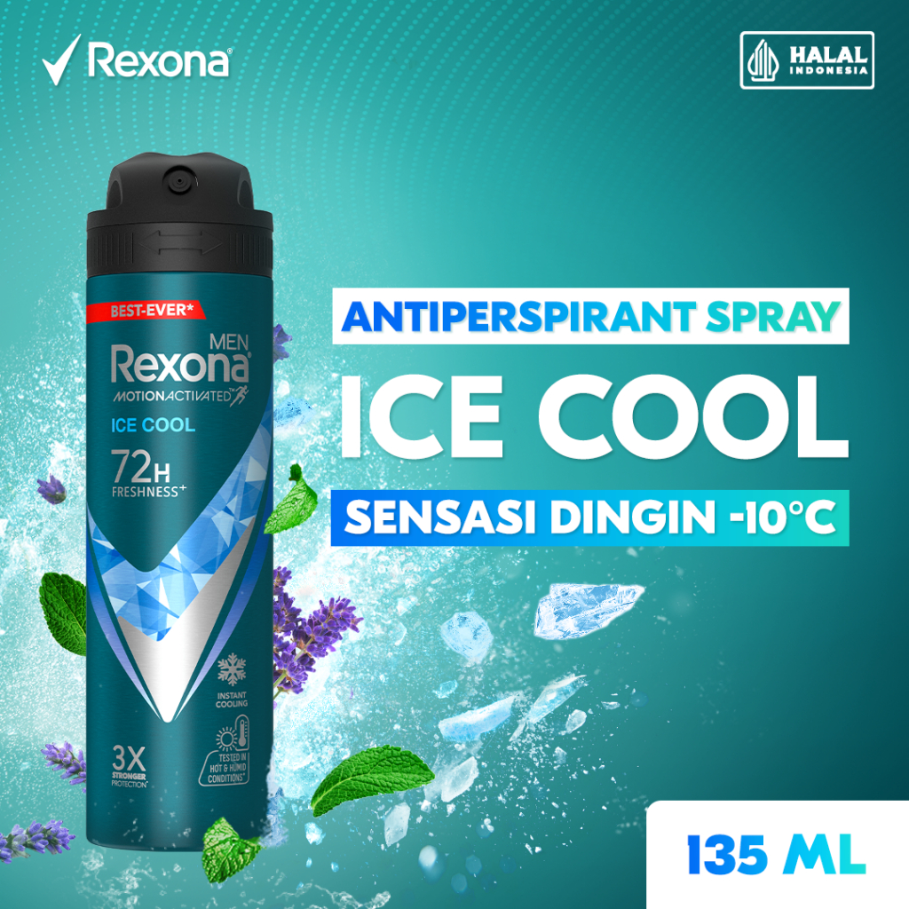 Jual Rexona Men Antiperspirant DEODORANT SPRAY Ice Cool 135ml - Rexona Antiperspirant Aerosol ...