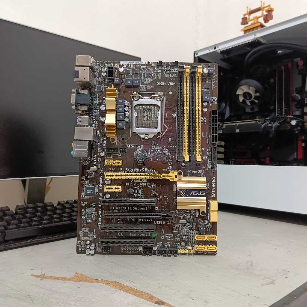 Jual Motherboard Asus H87 Intel LGA 1150 Support i7 4790K | Shopee ...