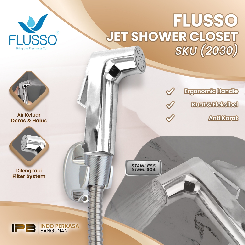 Jual Flusso Jet Shower Closet duduk Toilet / Shower Bidet termurah ...