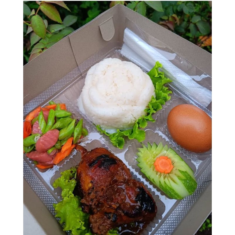 Jual paket nasi box ayam bakar min. 10pax (mohon baca deskripsinya dl) | Shopee Indonesia