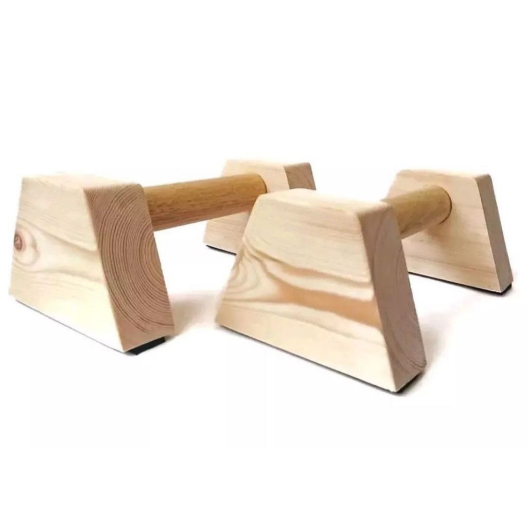 Jual Wooden Parallette Handstand Push Up Bar Paralel Bar Kayu Keras ...