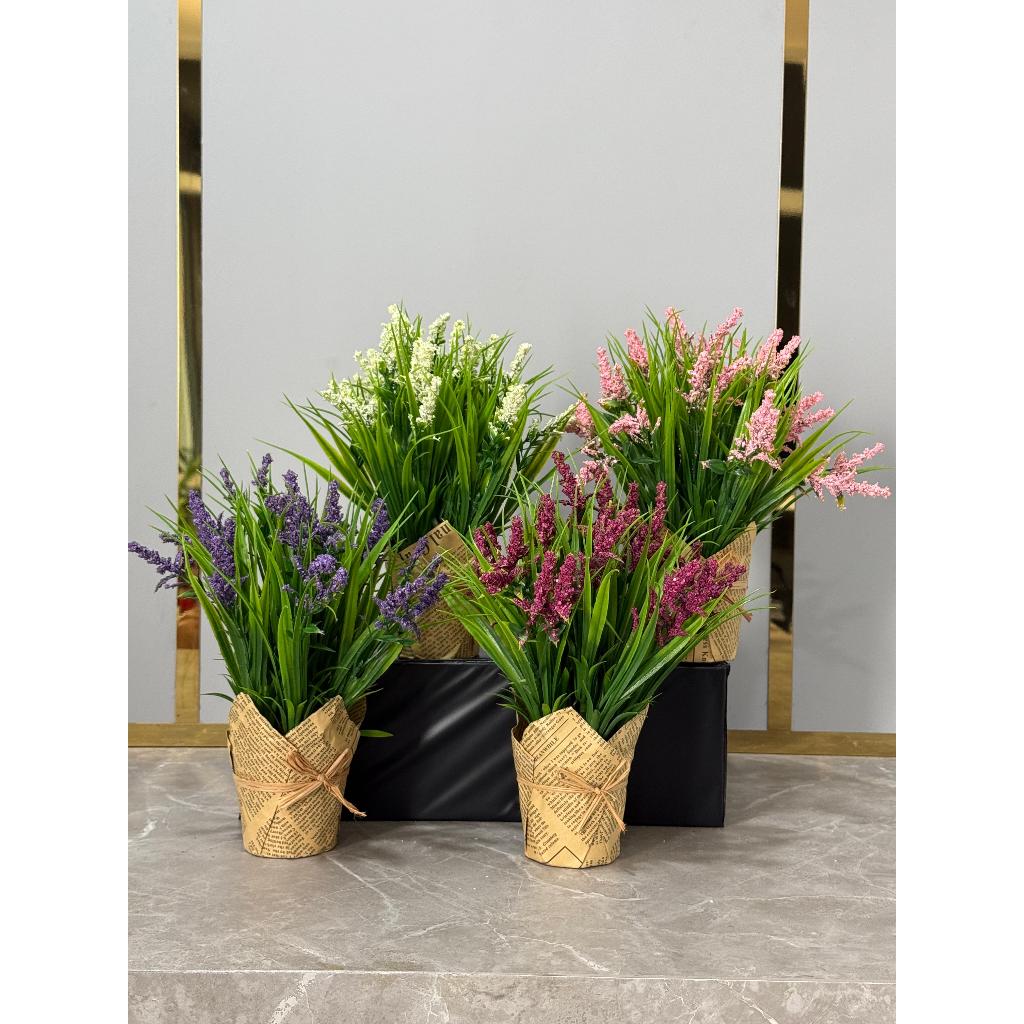 Jual Faux Artificial Flower Pot Bunga Palsu Hias Dekorasi Rumah Cantik ...