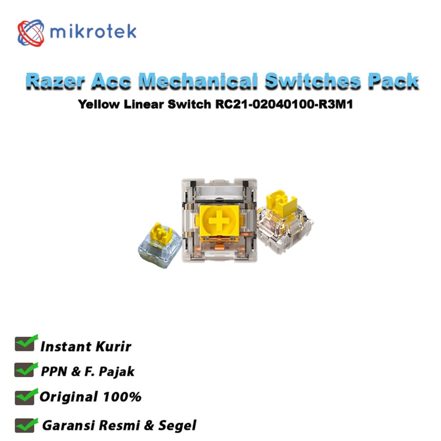 Jual RAZER Acc Mechanical Switches Pack – Yellow Linear Switch | Shopee Indonesia