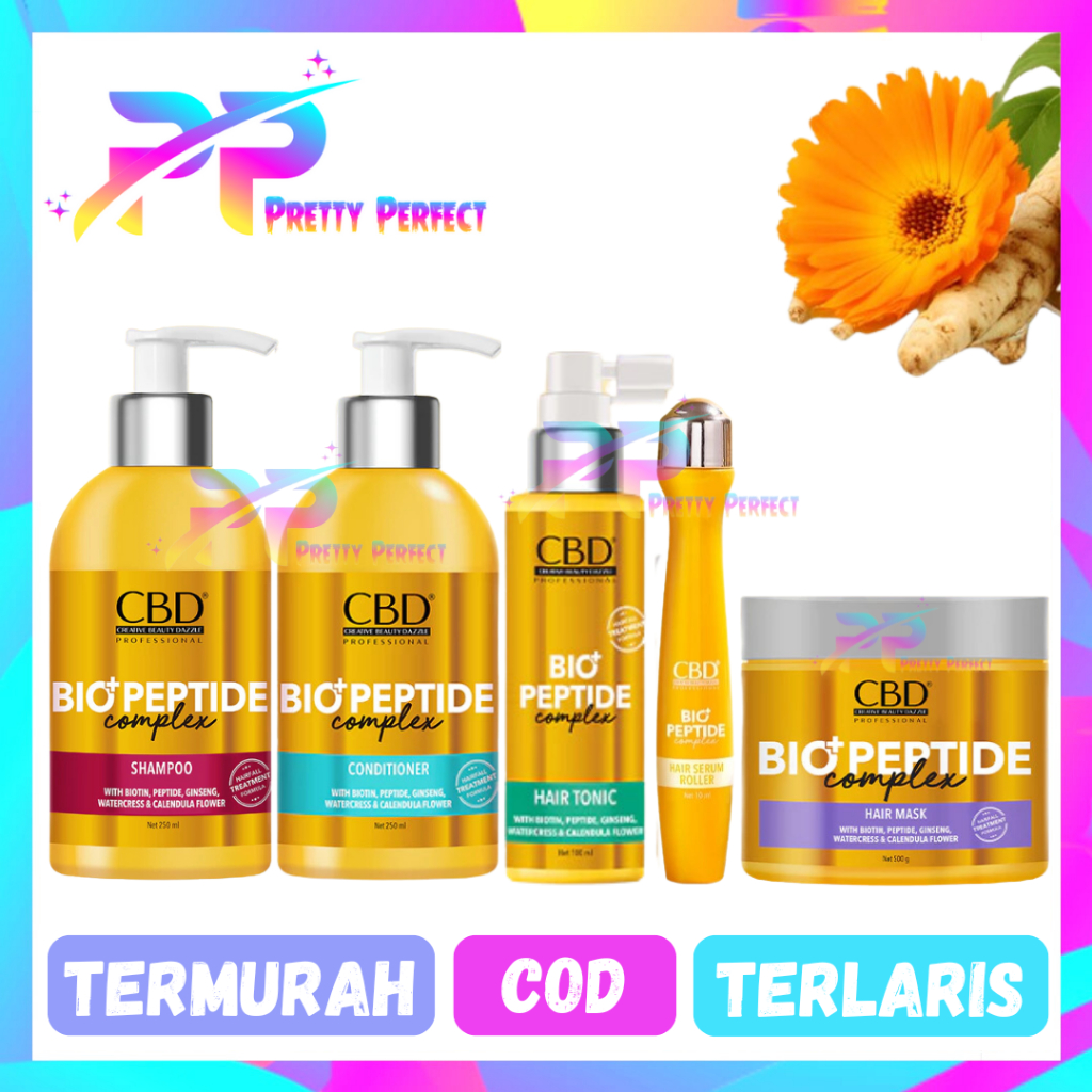 Jual CBD Bio+Peptide Complex Hair Mask / Shampoo / Conditioner / Hair ...
