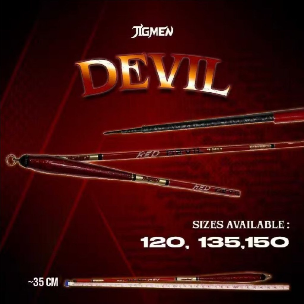 Jual Tegek Pancing Red Devil Jigmen Dari Bahan Micro Pole Carbon Kuat ...