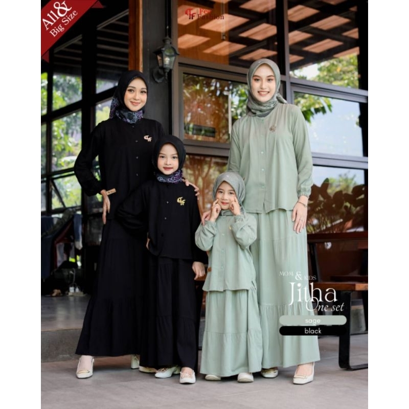 Jual PRE-ORDER JITHA ONE SET MOM & KIDS// COUPLE MOM & KIDS By Fee ...