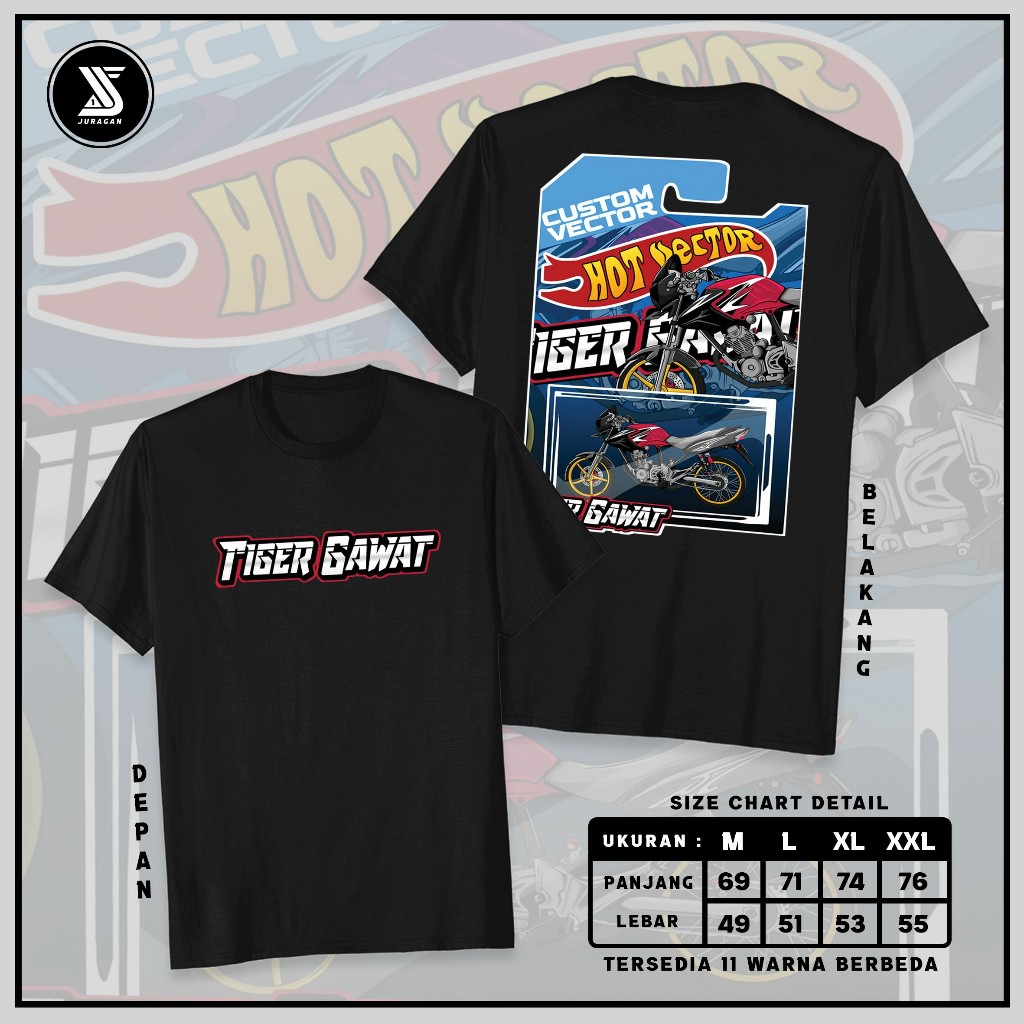 Jual Kaos distro Racing Tiger Gawat Hot Wheels Engine No Smoke No Poke ...