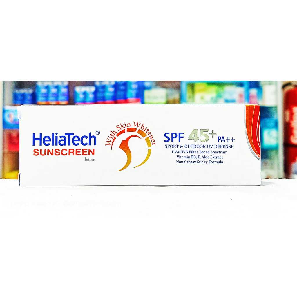 Jual HeliaTech 𝐒𝐔𝐍𝐒𝐂𝐑𝐄𝐄𝐍 𝐋𝐨𝐭𝐢𝐨𝐧 𝟑𝟎𝐆𝐑 - SPF 45+ PA++ | Shopee Indonesia