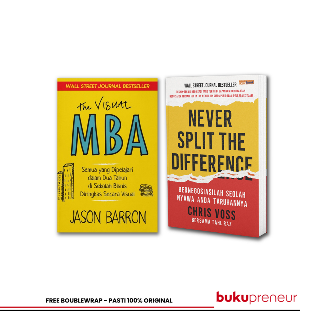 Jual Bukupreneur - Paket Buku Never Split the Difference + The Visual ...