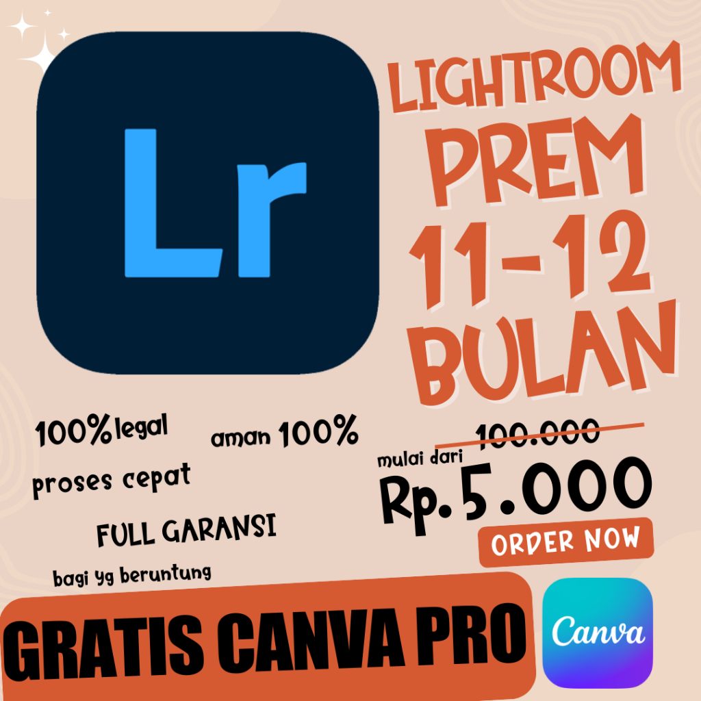 Jual Lightroom Pro and Premium All Device 1 Tahun - Design | Shopee ...