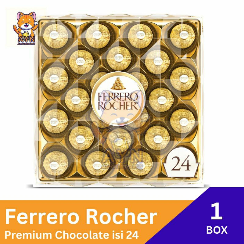 Jual Ferrero Rocher Premium Chocolate [ 1 box isi 24 pcs / 1 box isi 16 ...