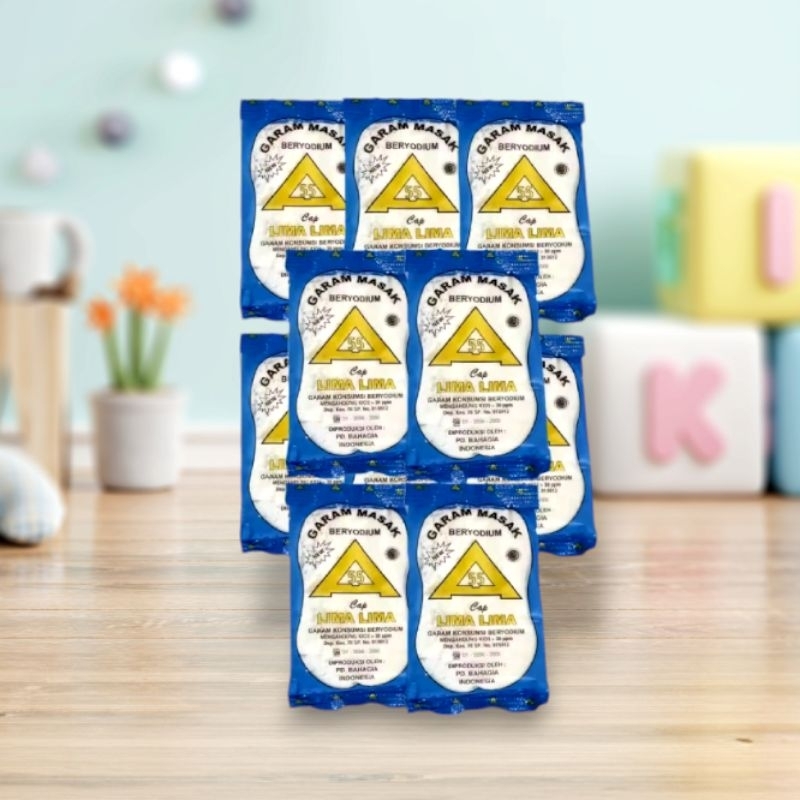 Jual 10 Pcs Garam Dapur Beryodium Untuk Masak Halal | Shopee Indonesia