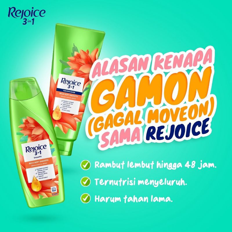 Jual REJOICE 3in1 SHAMPOO 150ml FREE CONDITIONER 70ml | Shopee Indonesia