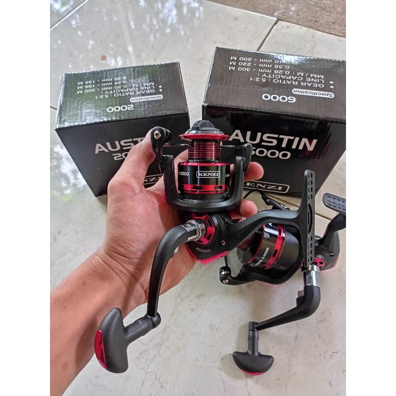Jual reel pancing kenzi austin 2000 6000 | Shopee Indonesia