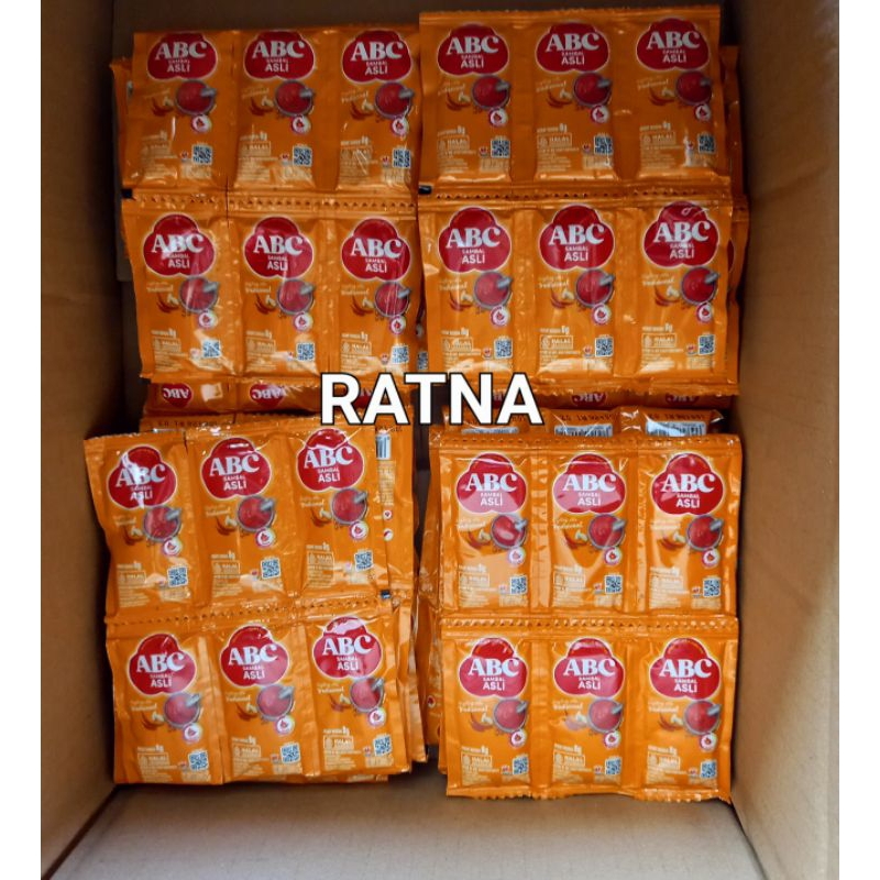 Jual ABC SAMBAL ASLI/ SAOS SAMBAL SACHET (1 Renteng isi 36Sachet ...