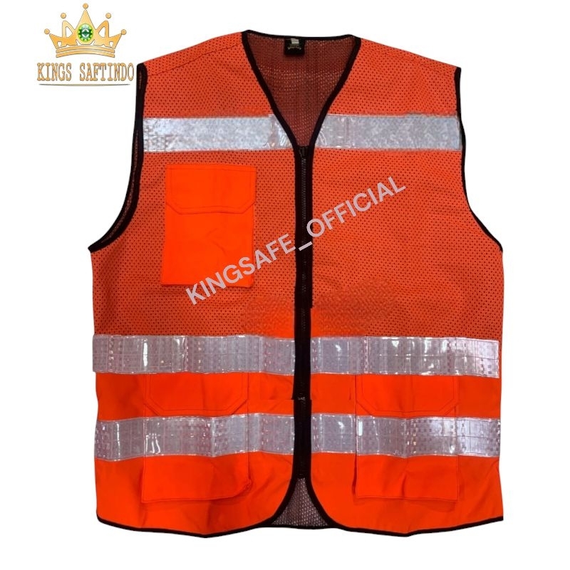 Jual SAFETY VEST/ROMPI SAFETY BAHAN JARING KOMBINASI TASLAN/ROMPI ...
