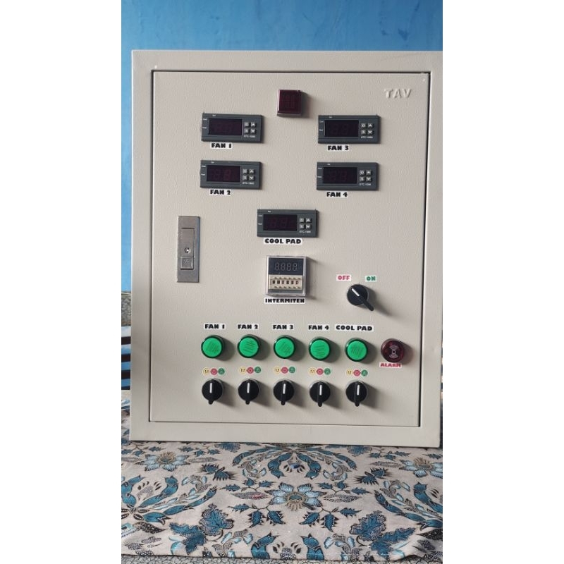 Jual Panel kandang ayam 4 blower 1 coling pad listrik 1 phase 220 v ...