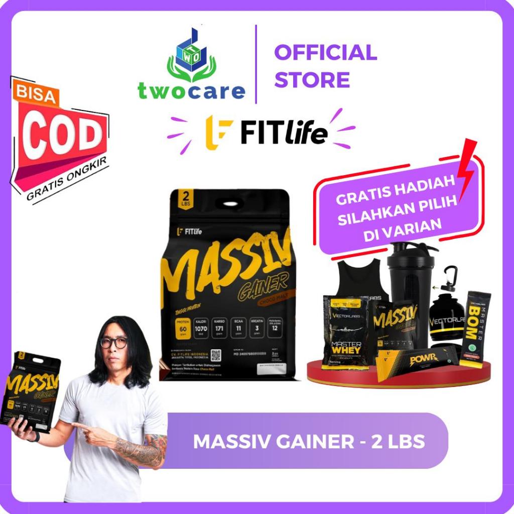 Jual Fitlife Massiv Gainer 2 lbs Mpro Mass Gainer | Shopee Indonesia