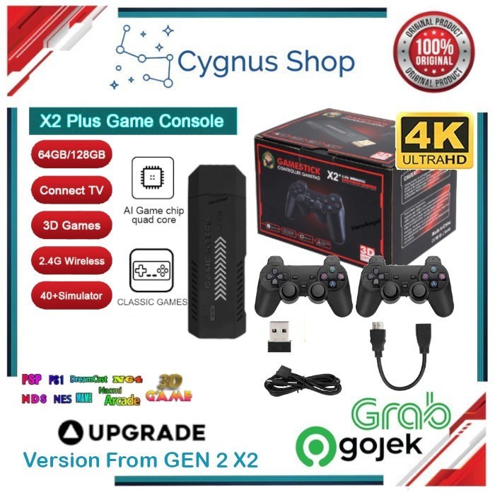 Jual 4K Gen 2 Game Stick Controller Gamepad Wireless TV Retro Video ...