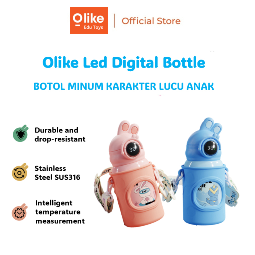 Jual OLIKE LED DIGITAL BOTTLE / BOTOL MINUM KARAKTER LUCU ANAK | Shopee ...