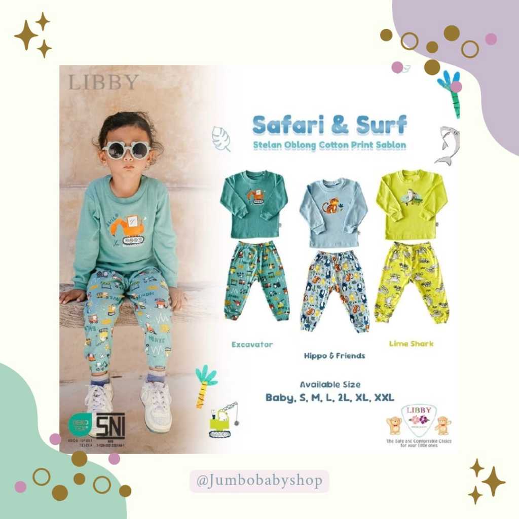 Jual Libby Setelan Oblong NB - XXL Setelan tipis Panjang - Panjang BOY ...