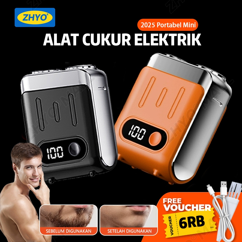 Jual ZHYO Alat cukur Dual-ring Mengambang Pencukur Mini untuk Pria ...