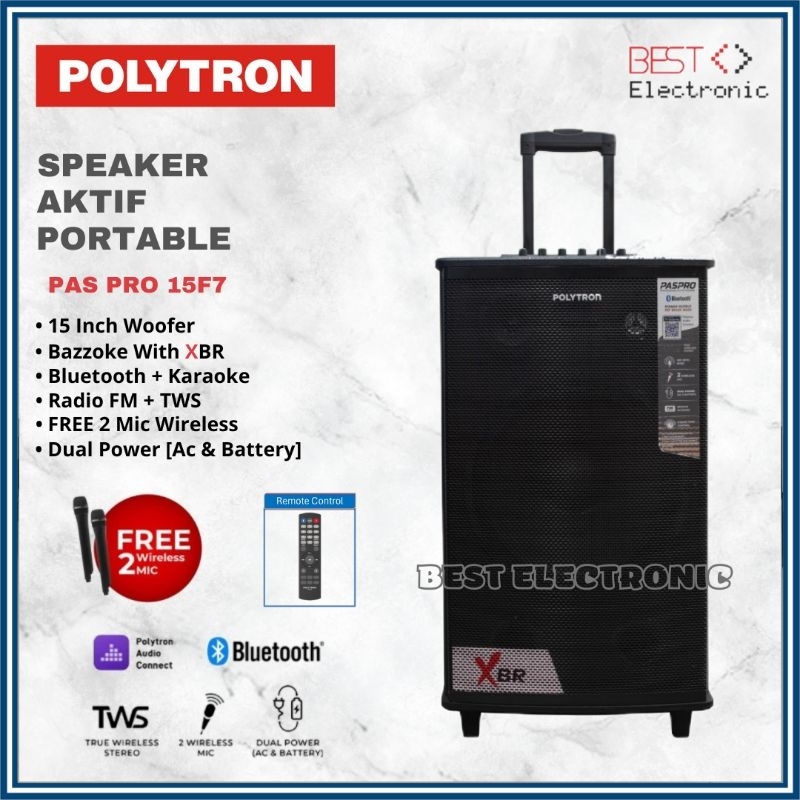 Jual SPEAKER PORTABLE POLYTRON PAS PRO 15F7 PASPRO 15F7 PAS-PRO15F7 ...