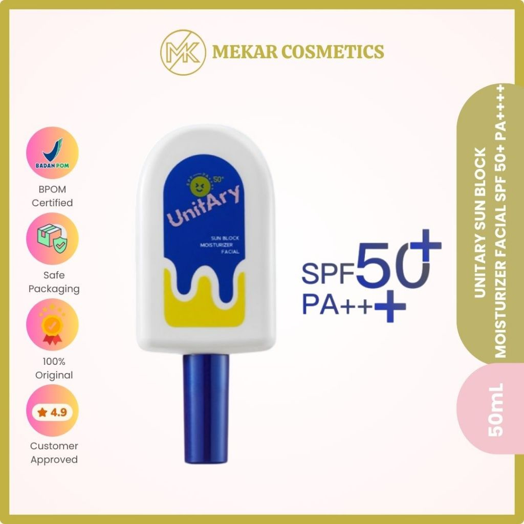 Jual UNITARY SUN BLOCK MOISTURIZER FACIAL SPF 50+ PA++++ | Shopee Indonesia