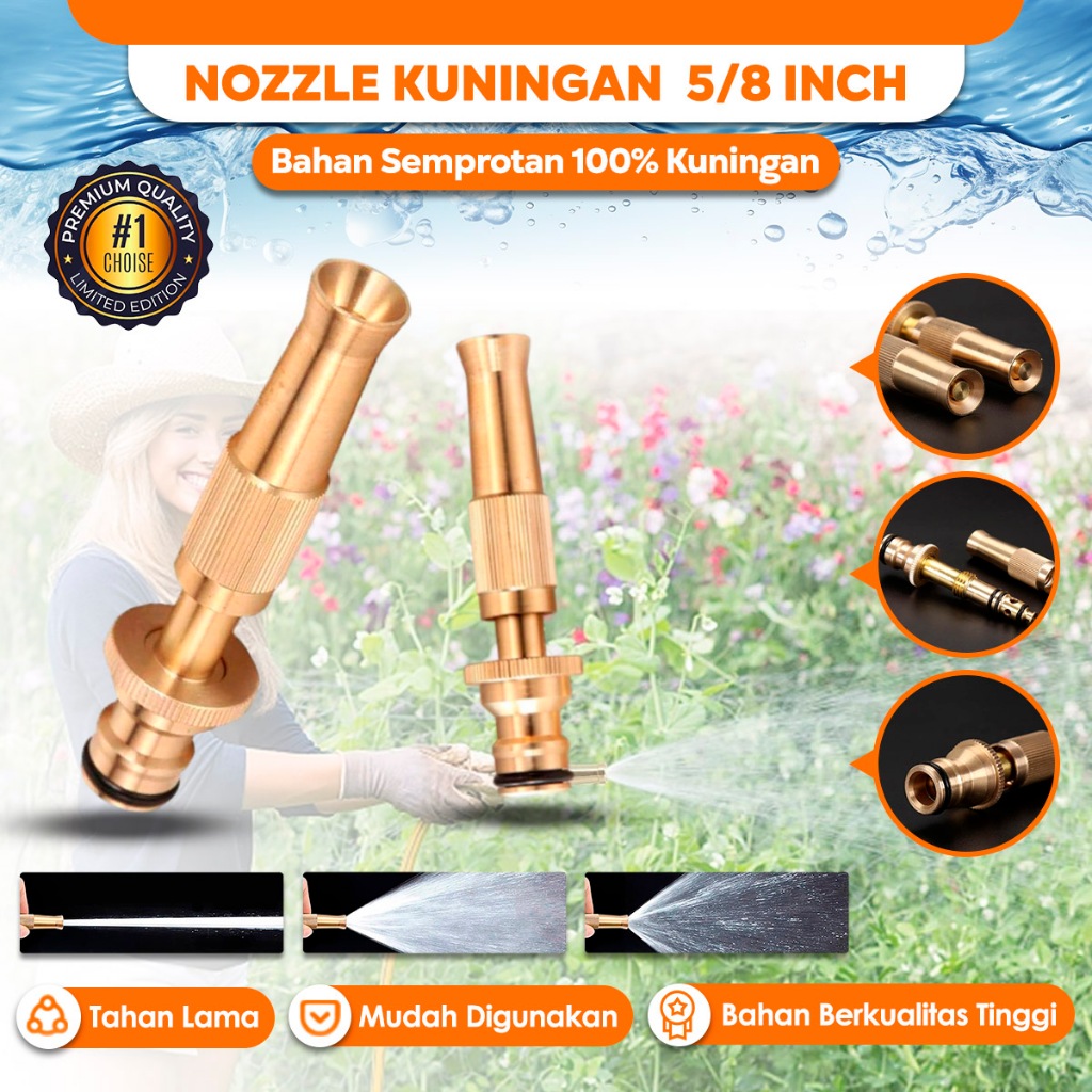 Jual RALALI Nozzle Semprotan Kuningan 5/8” Tipe Lurus – Nozzle Kuningan ...