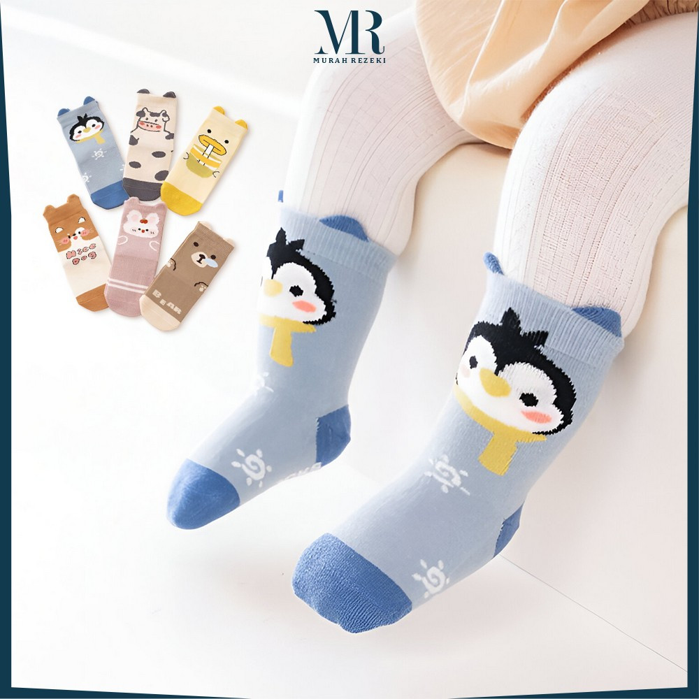 Jual Baby Socks Kaos Kaki Anak Perempuan Anti Slip Motif Animal Lucu / Kaos Kaki Pendek Unisex ...