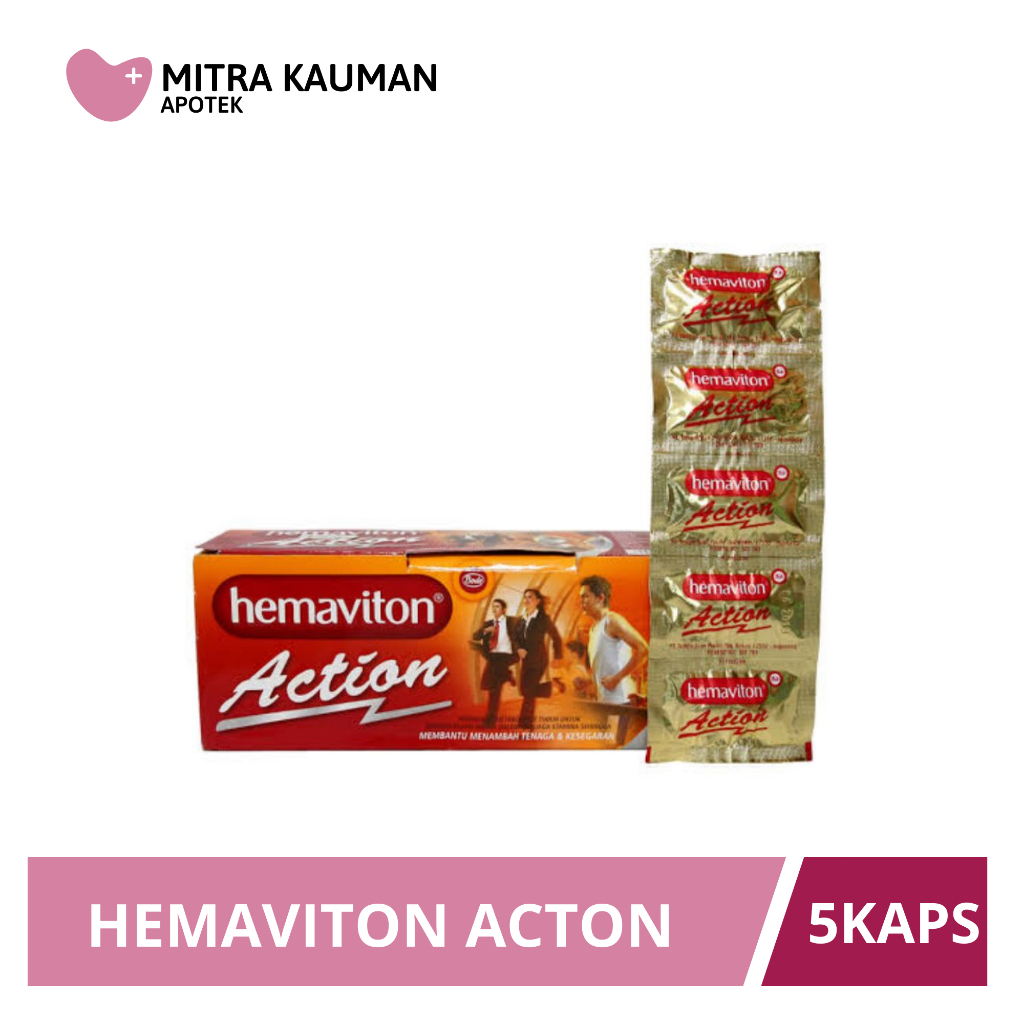 Jual Hemaviton Action Multivitamin 5 Kapsul - Suplemen Kesehatan ...