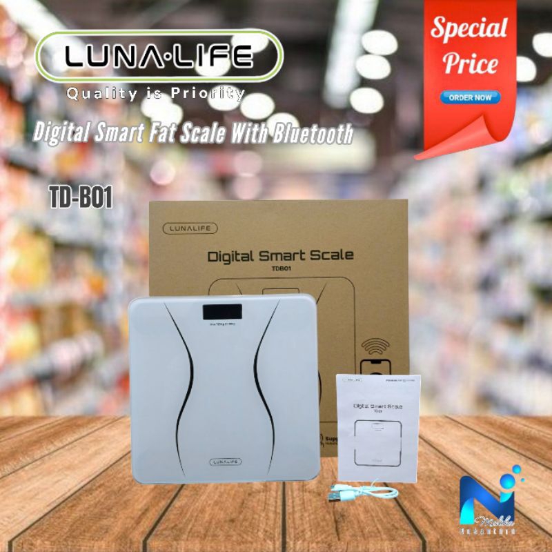 Jual Timbangan Badan Digital Lunalife TDB01 Kapasitas 180 Kg / Digital ...