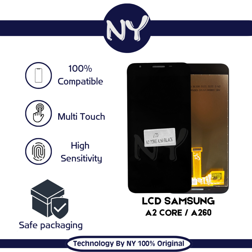 Jual NY PREMIUM LCD SAMSUNG A2 CORE / A260 BLACK | Shopee Indonesia