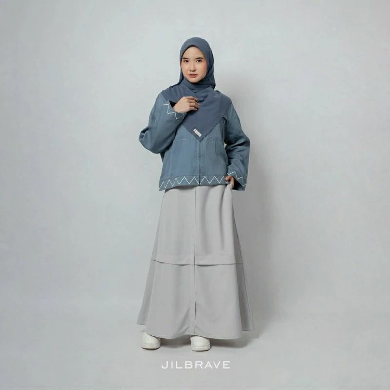 Jual HEERA DRESS JILBRAVE | 2 IN 1 Style Gamis Set Outer | Gamis ...
