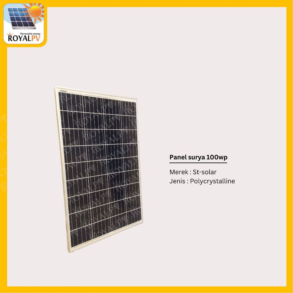 Jual Panel surya 100wp solar panel 100wp solar cell 100wp poly | Shopee ...