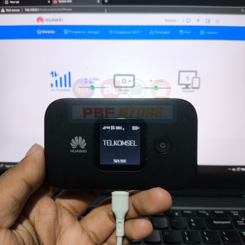 Jual Modem Mifi Wifi Huawei E5577-320 RARE Unlock Bekas Normal | Shopee ...