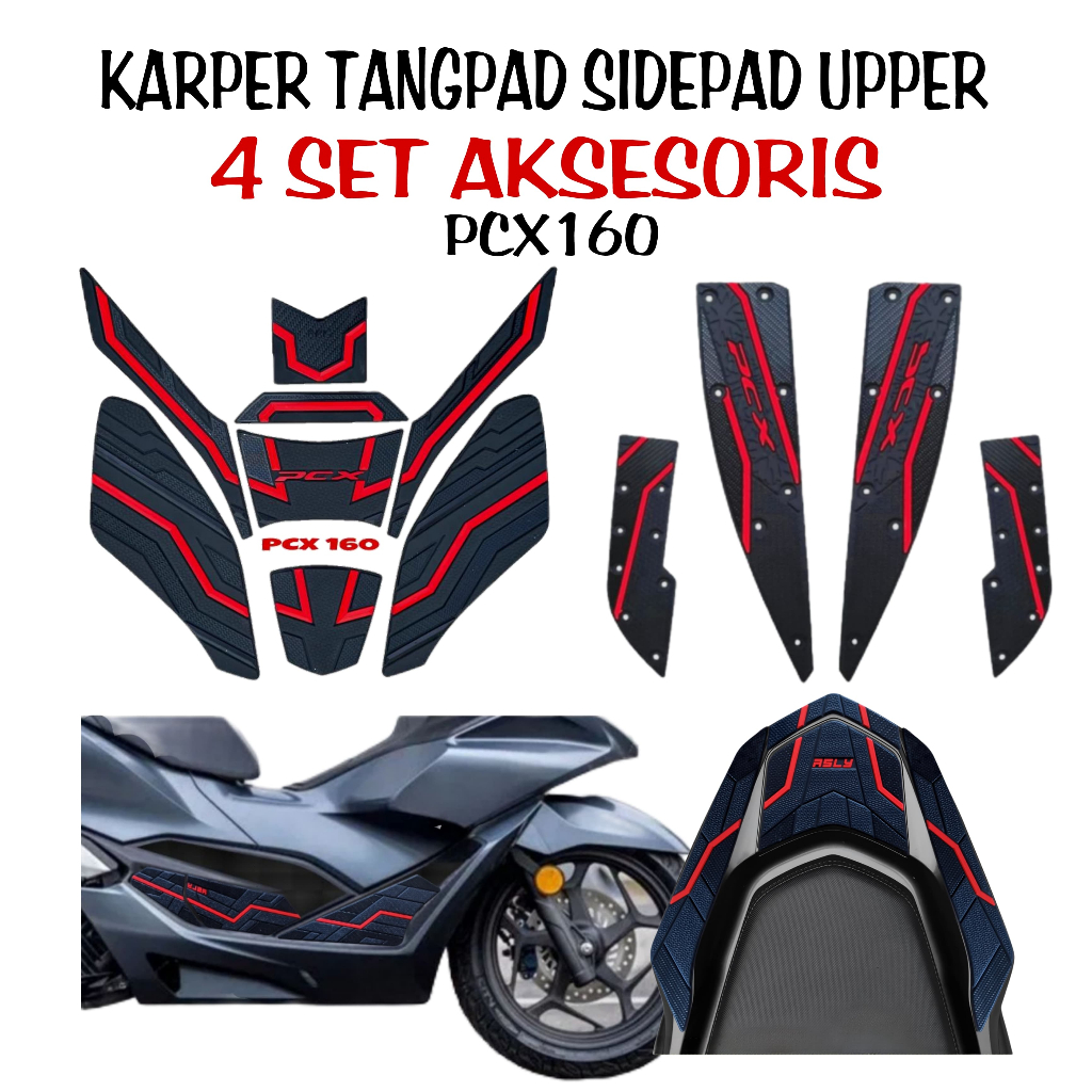 Jual Karper Tangpad Sidepanel Upper PCX160 Rubber Premium Quality ...