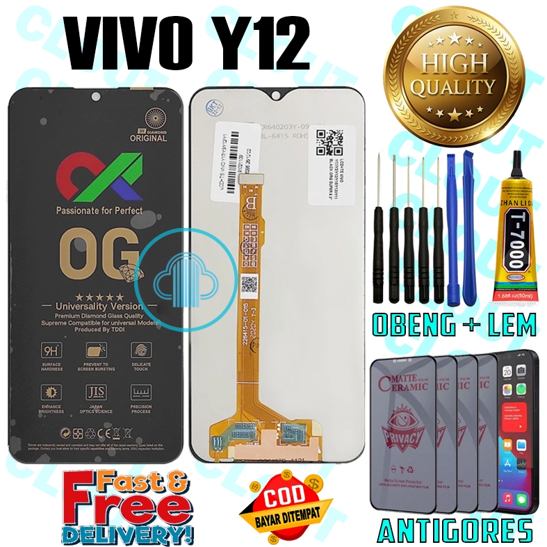 Jual LCD TOUCHSCREEN VIVO Y12 LAYARSENTUH ORIGINAL ORI ALL MEREK ...