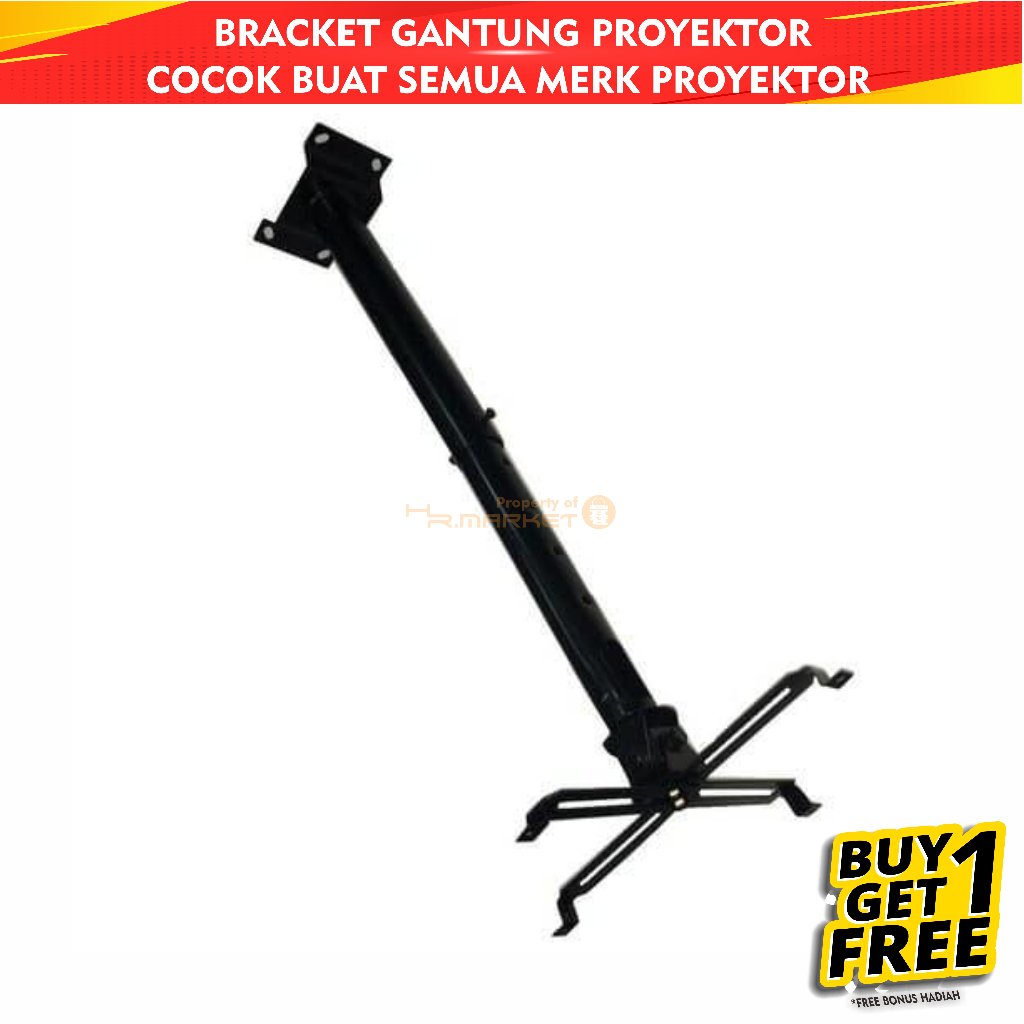 Jual Bracket Braket Ceiling Proyektor Breket Gantungan Infocus 1 Meter ...