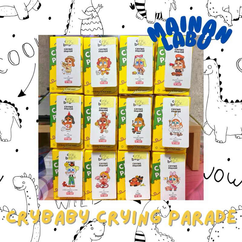 Jual CRYBABY CRYING PARADE SELECTED POPMART SEALED FOIL action figure ...
