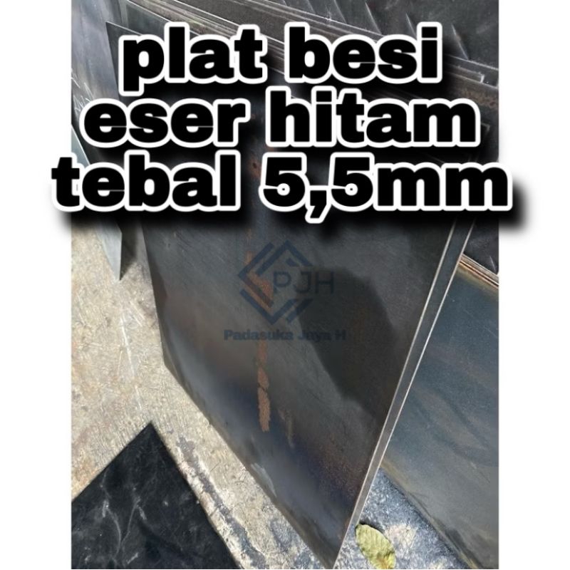 Jual Plat besi eser hitam polos, tebal 5,5mm. ukuran mulai 46x50cm | Shopee Indonesia