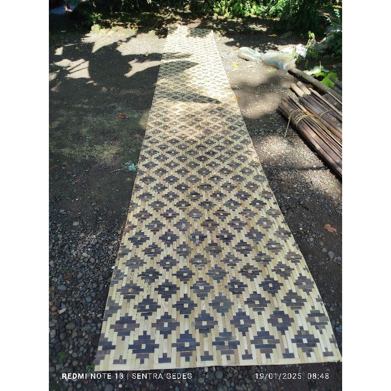 Jual ANYAMAN BAMBU/BILIK/GRIBIG/GEDEG ukuran 1m..motif mata kecil ...
